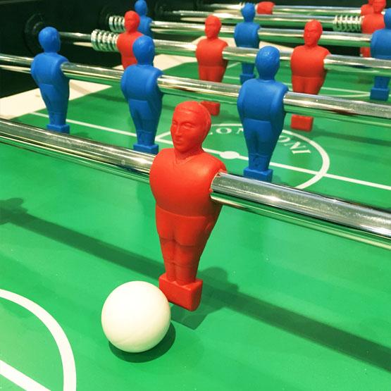 Premium quality Made-in-Italy Longoni Striker Red Foosball Soccer Tabl ...